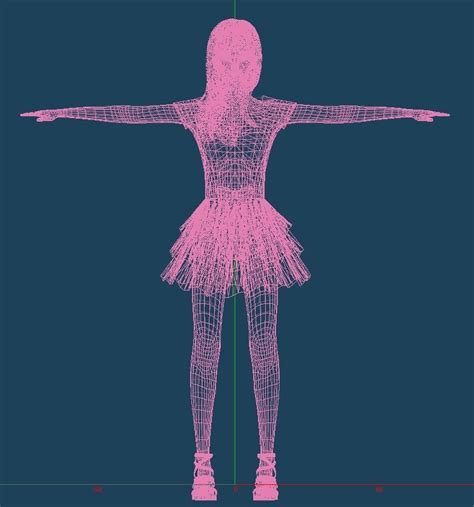 Unity Humanoid Model Female 024 Free 3d Model Animated Rigged Cgtrader