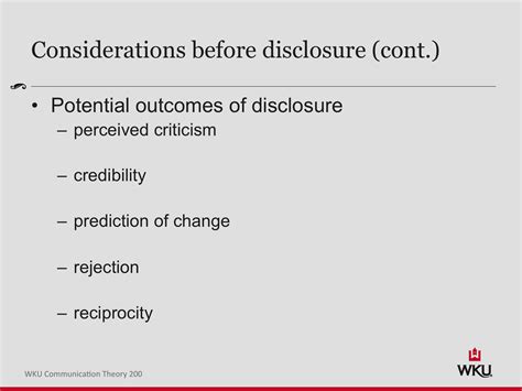 Wku Communication Theory