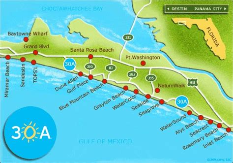 Panhandle Fl Map Of Beaches Your Ultimate Guide To Coastal Gems