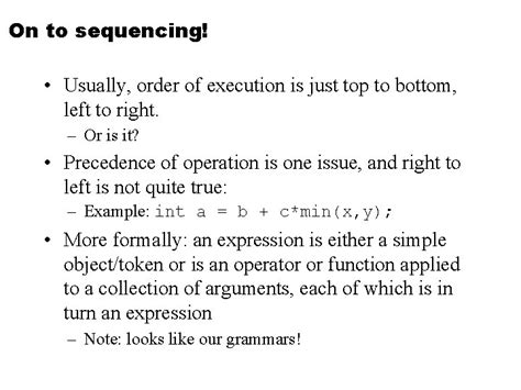Chapter 6 Control Flow Programming Language Pragmatics Michael