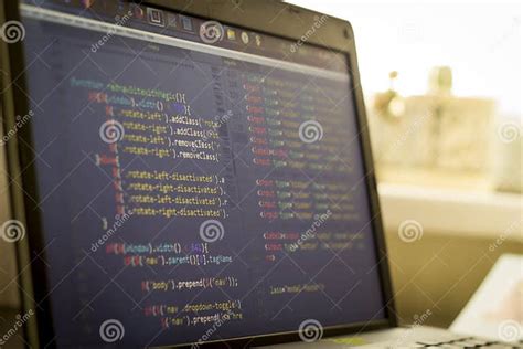 Javascript And Html Front End Code Computer Programming Source Code Editorial Photography