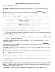 Understanding Present And Future Value Calculations In Course Hero