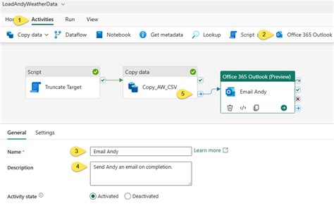 fabric test driving the new office 365 outlook data factory activity andyleonard blog
