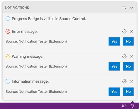 github svipas vscode notification tester trigger any vs code