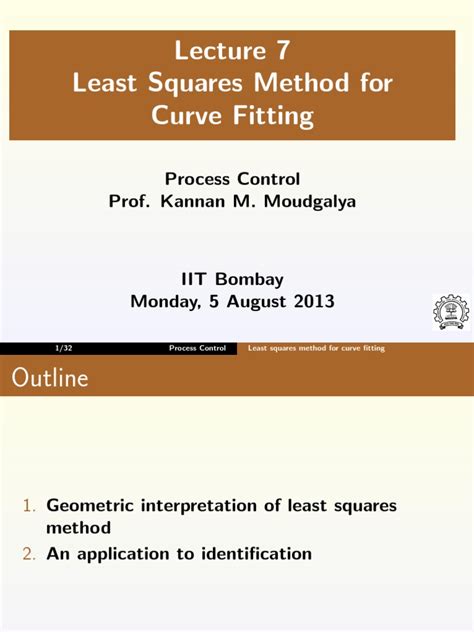 Least Squares Method For Solving An Overdetermined System Application To Parameter