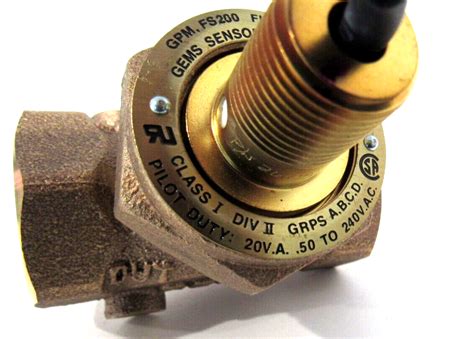 NEW GEMS FS200 FLOW SWITCH SB Industrial Supply Inc