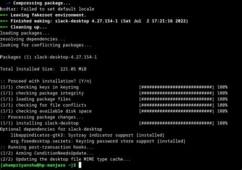 Install Slack On Arch Based Linux Distributions Manjaro Geeksforgeeks