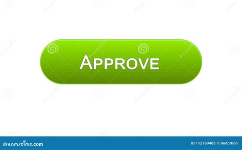 Approve Web Interface Button Blue Color Accepted Application