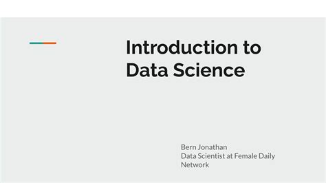 Introduction To Data Sciencepdf Free Download