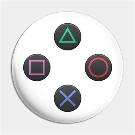 PS4 Controller Buttons Playstation Pin TeePublic