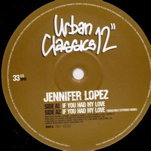Jennifer Lopez If You Had My Love Love Dont Cost A Thing