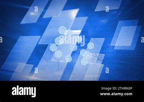 Unique Animation Of Connecting Dots With Global Communications And Interface Futuristic