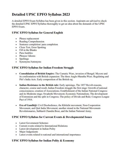 PDF UPSC EPFO Syllabus PDF Panot Book