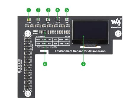 Buy Environment Sensors Module For Jetson Nano I2c Bus With 1 3inch Oled Display Online In