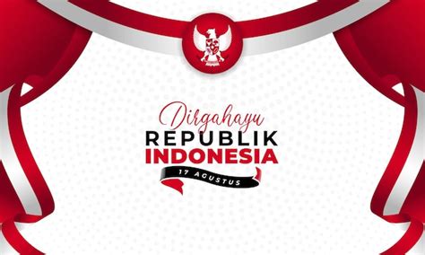 Premium Vector Happy Indonesia Independence Day Background Banner Design