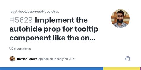 Implement The Autohide Prop For Tooltip Component Like The One Reacstrap Issue React