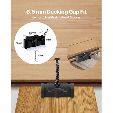 Mophorn 900pcs Hidden Deck Fasteners For Composite Decking Boards