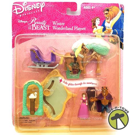 Disney Princess Beauty And The Beast Winter Wonderland Playset 2002