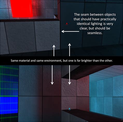 Inconsitent Lighting Across Objects Obvious Seams Unity Engine