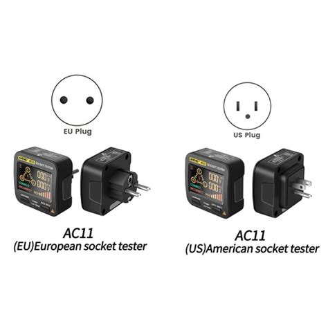 Byit Ac11 Digital Smart Socket Tester Voltage Test Socket Detector Ground Neutral Phase Check