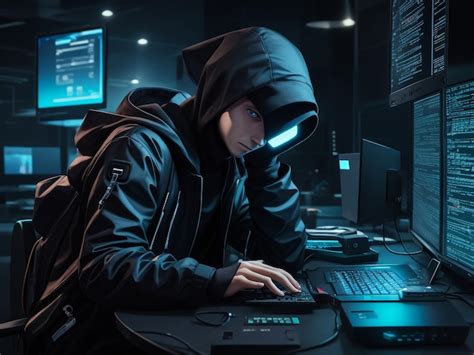 Hacker Usando Computadora Portátil Con Código Html Y Mapa Concepto De