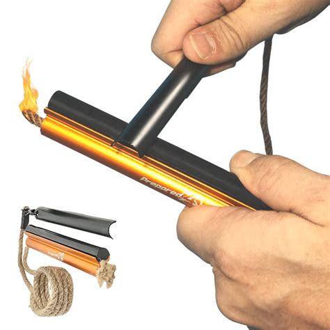 Prepared4x Survival Torch Fire Starter Portable All In One Ferro Rod And Striker Ultimate