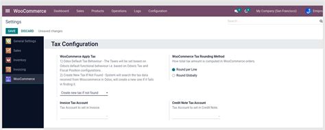 Tax Configuration Odoo WooCommerce Connector By Emipro