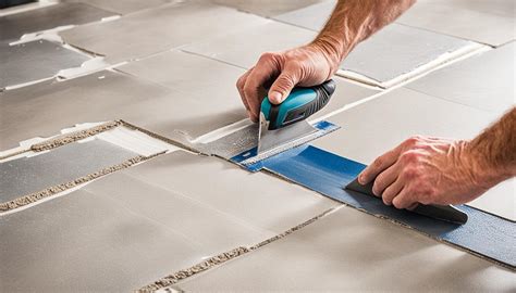 Application Of Adhesive On Floor Installation