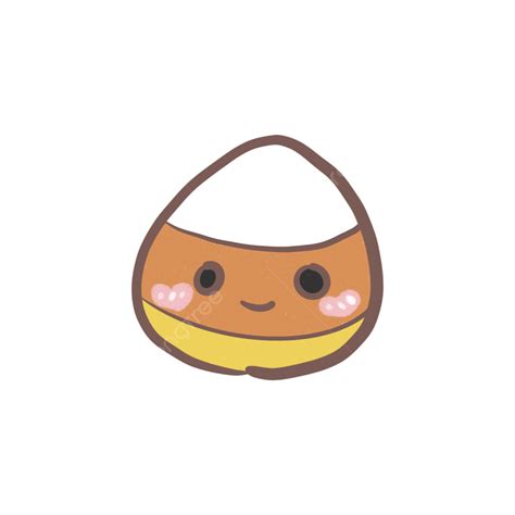 Handrawn Png Image Cute Candy Halloween Sticker Handrawn Halloween Autumn Candy Png Image
