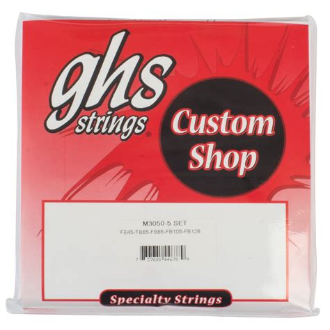 Ghs 5 String Precision Flatwound Bass Strings Stewmac
