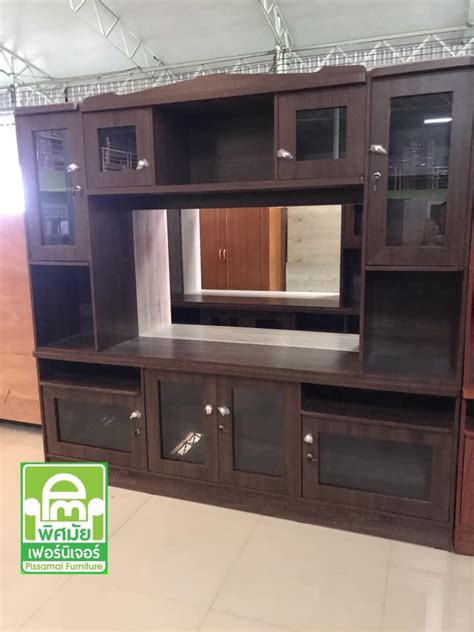 ตู้โชว์วางทีวี 7 ฟุต พิศมัยเฟอร์นิเจอร์ บ้านม้า ลำพูน