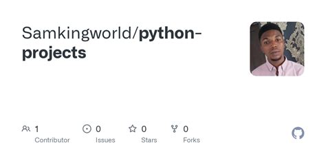 Github Samkingworldpython Projects