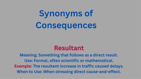 Synonyms Of Consequence 30 Alternatives And Uses
