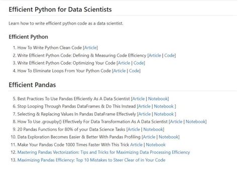 If You Would Like To Learn How To Write Efficient Python As A Data Scientist Check This Series