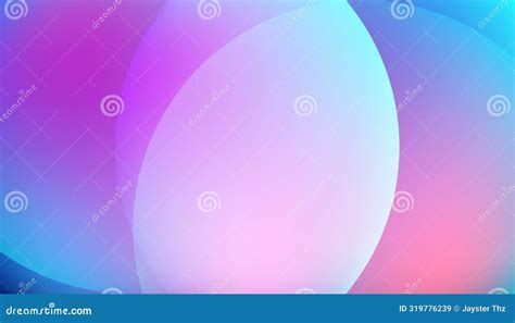 Ethereal Translucent Spheres In Pastel Hues Overlap With Soft Gradients Stock Vector