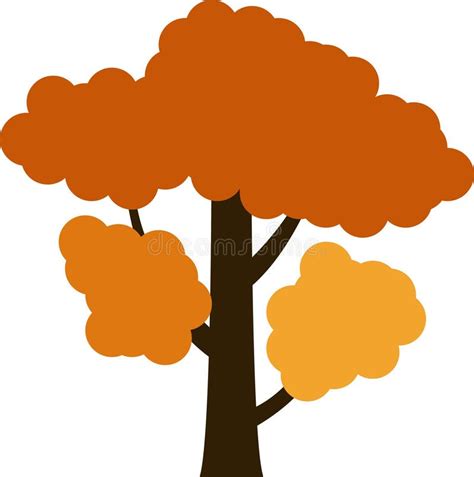 Tree Icon Simple Silhouettes Flat Trees Set Pines Spruces Conifers And Deciduous Trees
