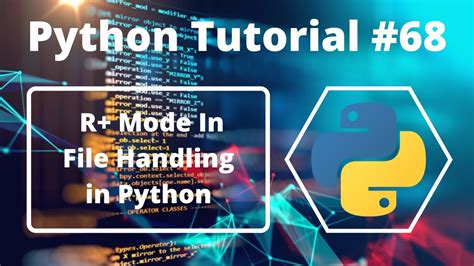 68 R Mode In File Handling In Python In Hindi Python Tutorial In Hindi Youtube