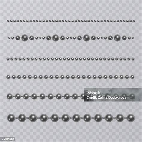 현실적인 블랙 투명 배경 검은 구슬 벡터 일러스트 레이 션에 진주 개인 장식품에 대한 스톡 벡터 아트 및 기타 이미지 개인 장식품 결혼식 구 Istock