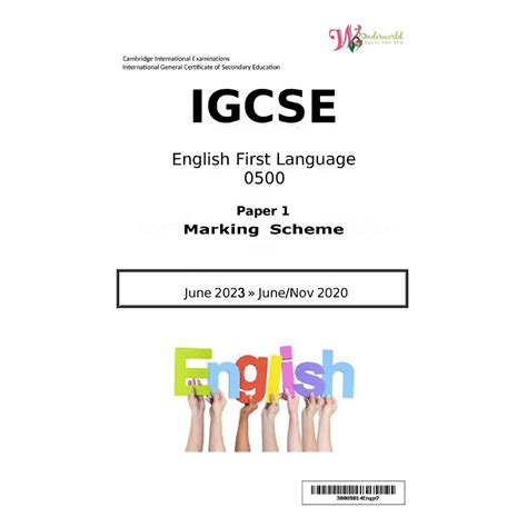 Igcse English First Language 0500 Paper 1 Marking Scheme Shopee Malaysia