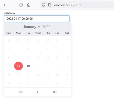 Datetimepicker Raises Calendardate Parameter Start Only Takes Date Types · Issue 3107