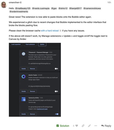 Airdev Extension Not Working Properly Bugs Bubble Forum