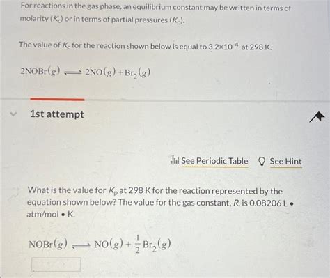 Solved For Reactions In The Gas Phase An Equilibrium