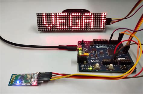 8×8 Led Matrix Tutorial With Scrolling Text Control Using Android App
