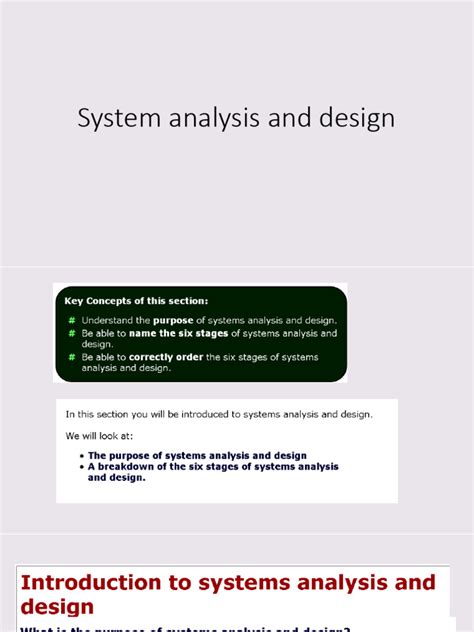 System Analysis And Design Pdf