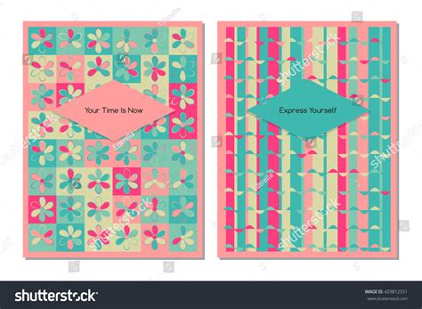 Vector Set Design Templatesvaricolored Leaflets Frames เวกเตอร์สต็อก ปลอดค่าลิขสิทธิ์