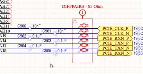 PCB Designer PCIE Express AC Coupling Capacitors