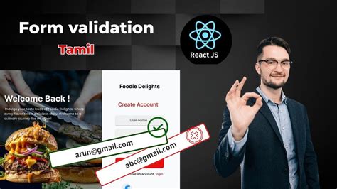 Form Validation In React For Beginners In Tamil Javascript Form
