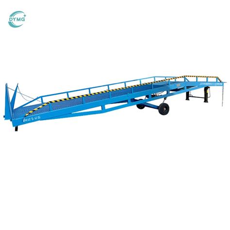 dymg mobile loading unloading ramp for vehicle forklift container ramp