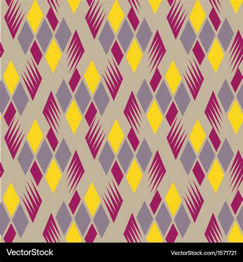 Retro Diamond Repeat Pattern 4 Royalty Free Vector Image