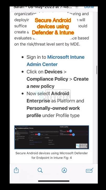 secure android devices with intune and microsoft defender for endpoints msintune